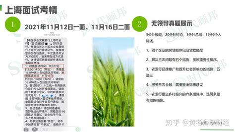 2023农发行【上海】分行面试通知已出！考情分析（附面试真题及视频）必看！ 知乎