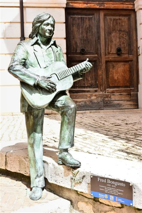 Fred Bongusto Statue In Campobasso Editorial Photo Image Of Alley