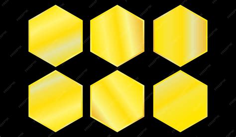 Premium Vector Simple Golden Style Hexin Suitable For Logo