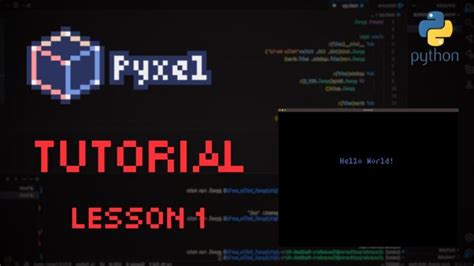 What Is Pyxel Pyxel Tutorial 1 Hello World Alexander Pushkarev