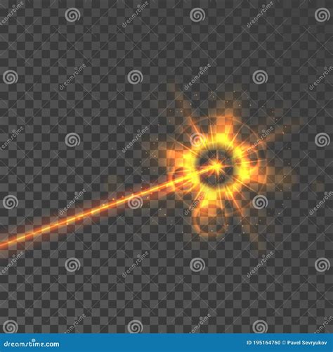 Laser Beam Light Energy Power Explosion Vector Stock Vector