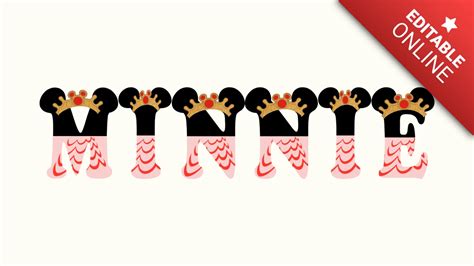 Minnie Cartoon Font Text Effect Generator