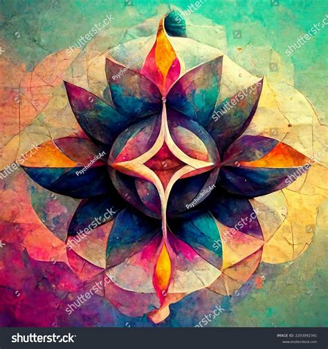 Psychedelic Sacred Geometry Signs Symbols Stock Illustration 2203092341
