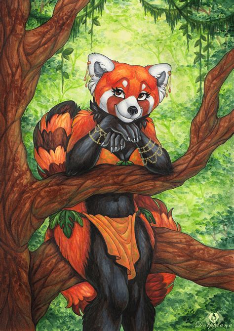 Red Panda Girl By Dolphiana Fur Affinity [dot] Net
