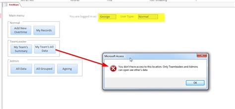 Access Sql Multi User App Overtime Tracker Andrei Lungu
