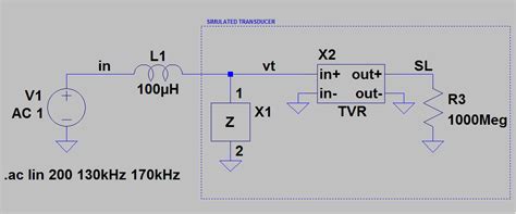 Ultrasound Inserting Transducer Model Into A Circuit Electrical