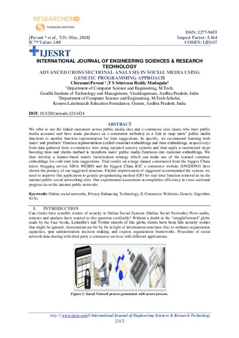 Pdf Advanced Cross Sectional Analysis In Social Media Using Genetic Programming Approach