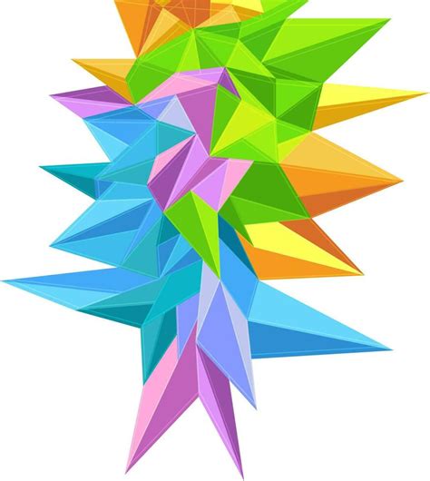 Colorful Abstract Polygonal Element 24283309 Vector Art At Vecteezy