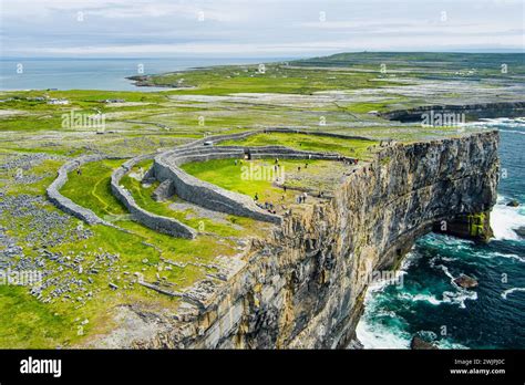 Aerial View Of Dun Aonghasa Or Dun Aengus The Largest Prehistoric