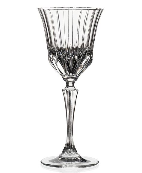 Lorren Home Trends Rcr Adagio Crystal Wine Glass Set Of 6 Macys