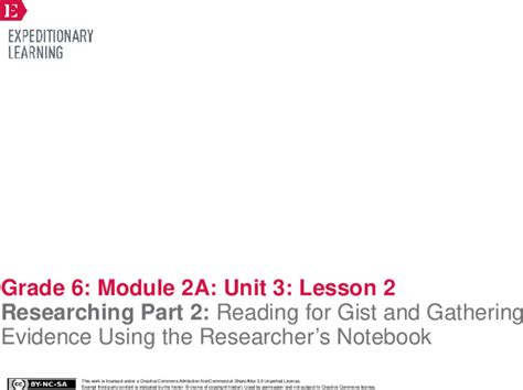 Researching Part 2 Reading For Gist And Gathering Evidence Using The