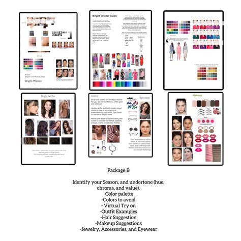 Virtual Color Analysis Personal Color Season Guide Etsy