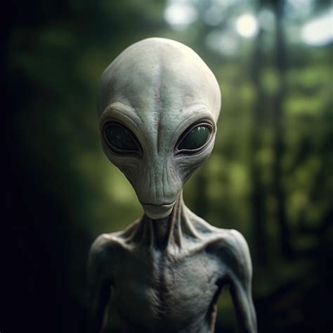 Premium Ai Image Alien Portrait In Space