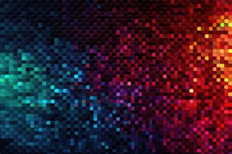 Pixelated Digital Noise With Random Specks Of Multicolored Pixels