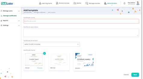 Managing Certificates Skill Lake