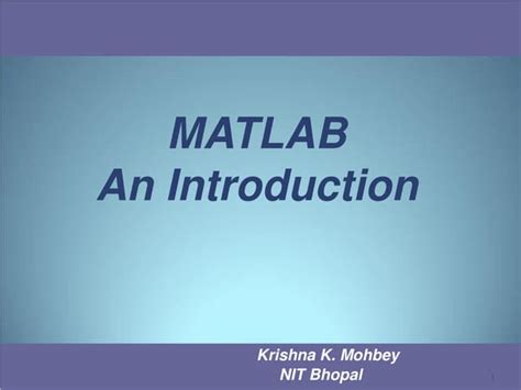 Basic Operators In Matlab Pptx