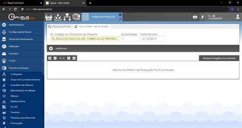 Como configurar a produção no V4 Saurus Software Base de Conhecimento