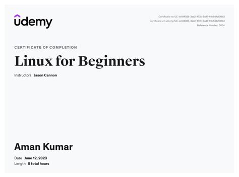 Connections Linuxworld Linux Certificate Udemy Commandline Aman Kumar