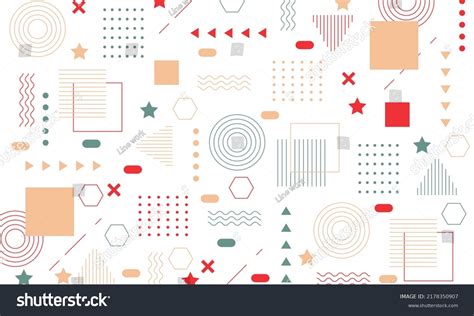 Flat Geometric Models Background Design Stock Vector Royalty Free Shutterstock