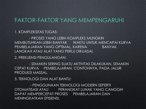 learning curve theory detailed tugas manpro pptx