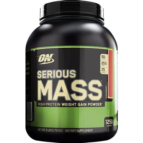 Optimum Nutrition Serious Mass 6 Lb Strawberry