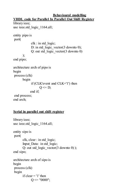 Vhdl Programs Pdf