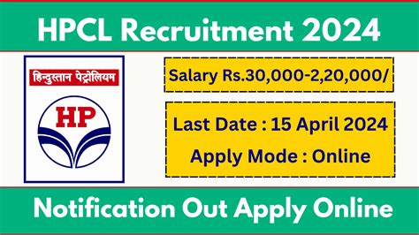HPCL Recruitment 2024 Notification And Apply Online Form