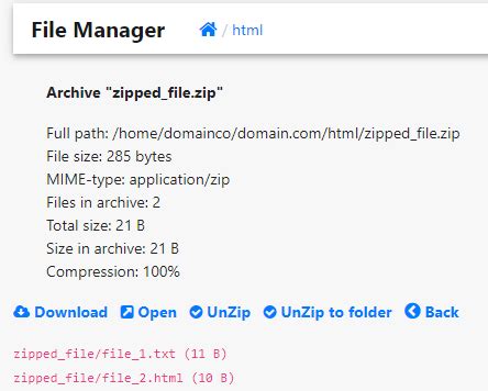 How To Extract A Zipped File Using Tiny File Manager InterWorx