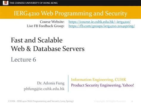 Pdf Fast And Scalable Web And Web Lectures 06 Lecture Fast