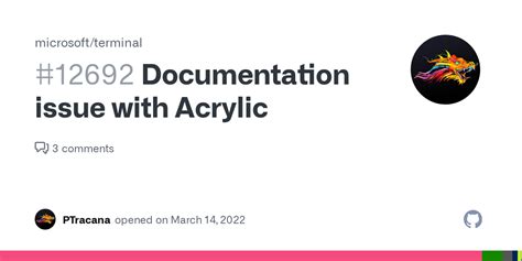 Documentation Issue With Acrylic · Issue 12692 · Microsoftterminal