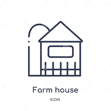 Linear Farm House Icon From Agriculture Farming And Gardening Outline Collection Thin Line Farm