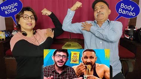 Maggie Khao Body Banao Carryminati Reaction Yaroentertainment009
