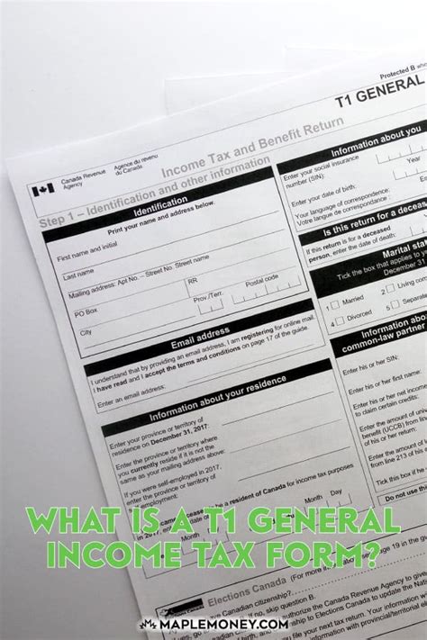 What Is A T1 General Income Tax Form