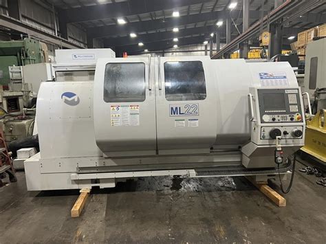 Milltronics Series F Cnc Gap Bed Lathe Model Ml22 Wisconsin