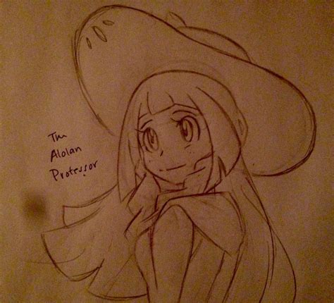 Lillie Drawing Pok Mon Amino