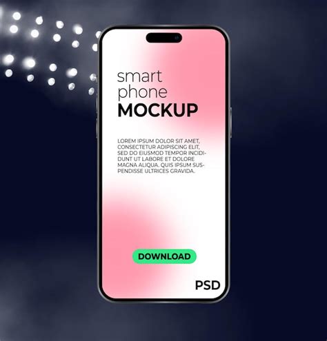 Premium Psd Premium Smartphone Mockup Smart Object Psd