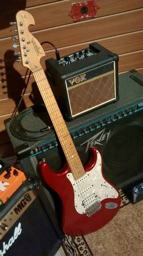 Red Guitar Learning Guitar Music Hobbies Guitar Aesthetic Art Hobby