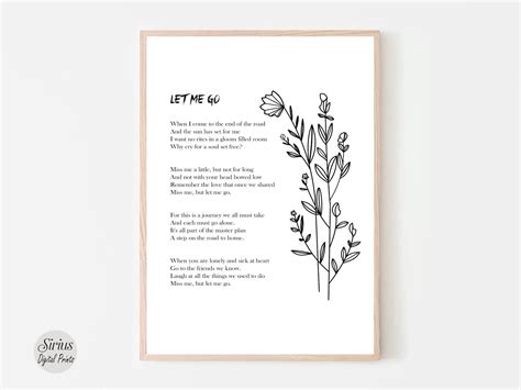 Miss Me But Let Me Go By Christina Rossetti Poem Strength Funeral