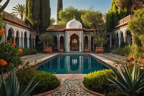 Premium Photo Moorish Garden Details