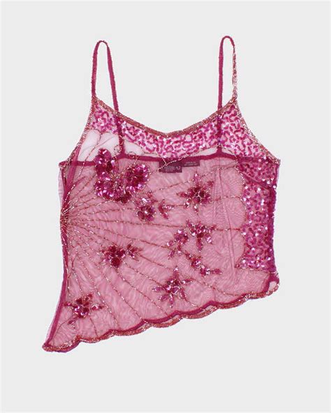 Camisole En Maille Perle Violette De La Femme S Rokit