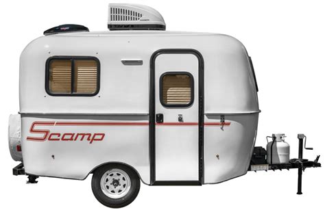 Scamp 13 Fiberglass Lightweight Travel Trailer Camper Standard Layout 1