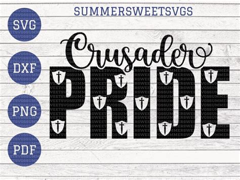 Crusaders Svg Crusader Pride Cheerleader Team Spirit Etsy