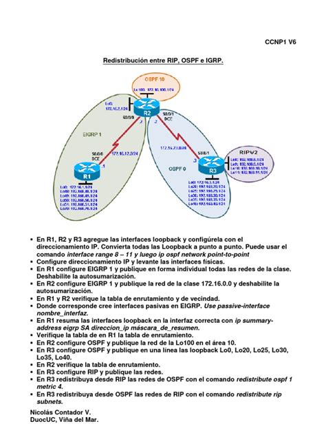 Redistribución Entre Rip Ospf Eigrp Pdf