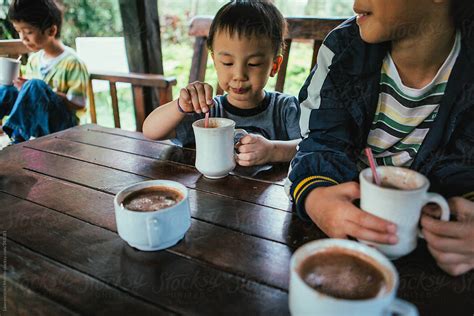 Enjoy A Cup Of Hot Choco By Stocksy Contributor Lawrence Del Mundo