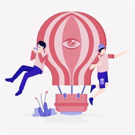 웹 사이트 및 모바일 웹 사이트 뷰어 일러스트레이션을위한 웹 페이지 디자인의 비전 및 디스커버리 일러스트 개념 평면 디자인 개념