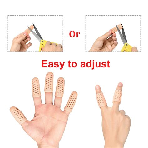 Breathable Latex Free Gel Finger Cots 14PCS Silicone Finger