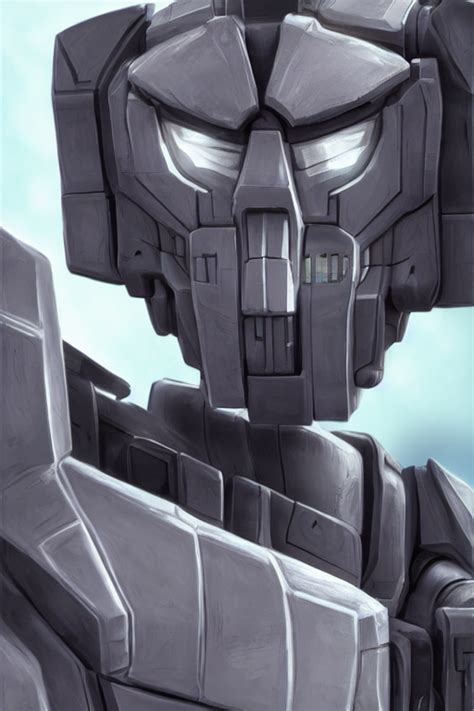 Krea Ai Portrait Of Megatron Wearing Glasses And Smiling