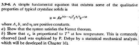 a simple fundamental equation that exhibits some of the qualitative