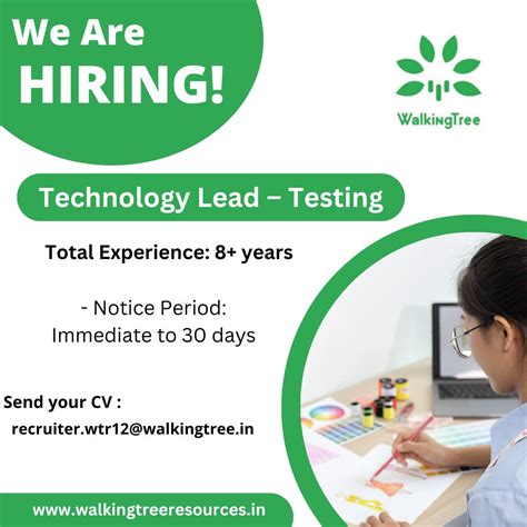 Walkingtree Resources Pvt Ltd On Linkedin Job Position Technology