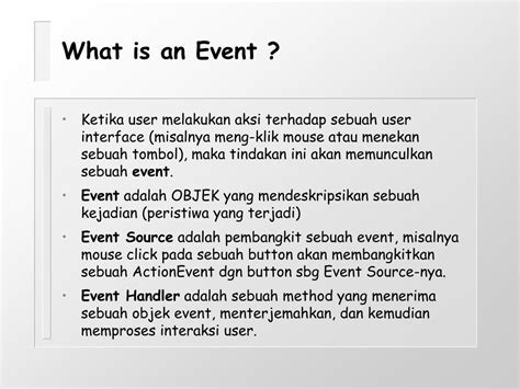 Ppt Responding To User Input Gui Event Handling Powerpoint